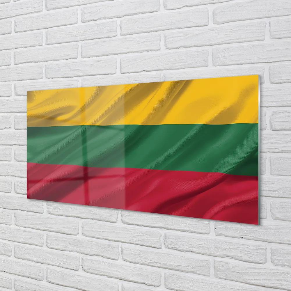 Skleněný panel vlajka Litvy 120x60 cm