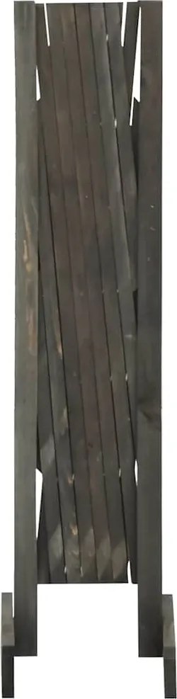 Zahradní trelážový plot šedý 120 x 90 cm masivní jedle 314825