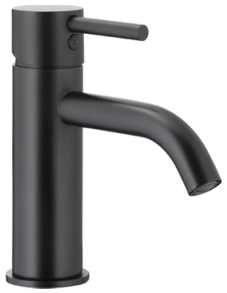 KFA Armatura 5822-815-81 - Umyvadlová baterie + výpusť NEDA 16,5 cm mosaz/černá 5822-815-81