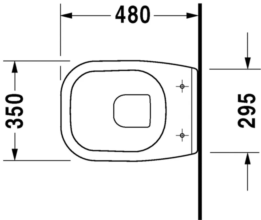 Duravit D-Code - závěsné WC 35x48 cm 22110900002