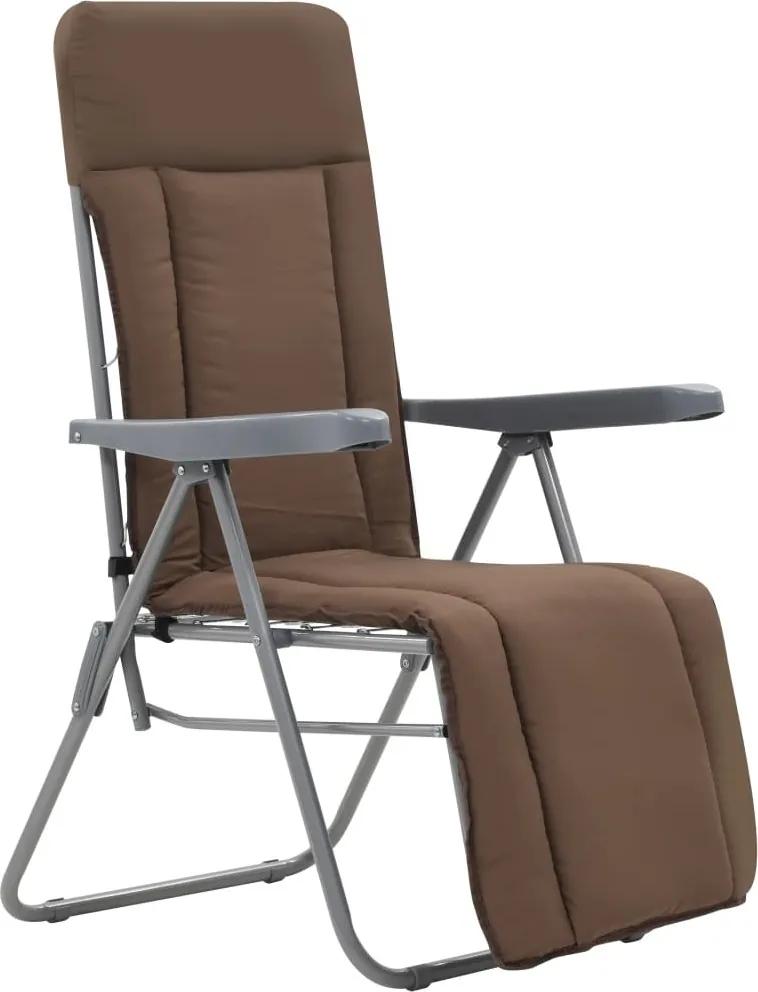 vidaXL Skládací zahradní židle s poduškami 2 ks [44321] Barva: Šedá