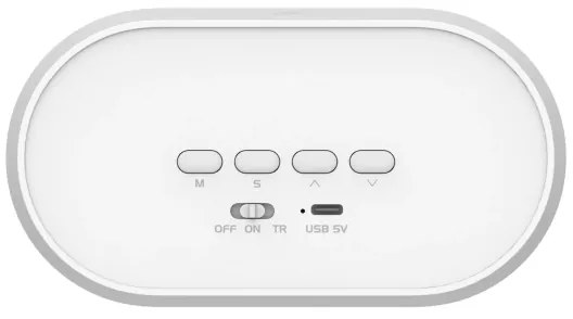 LED Stmívatelná noční lampička s budíkem BUNNY LED/1,2W/5V 3000K