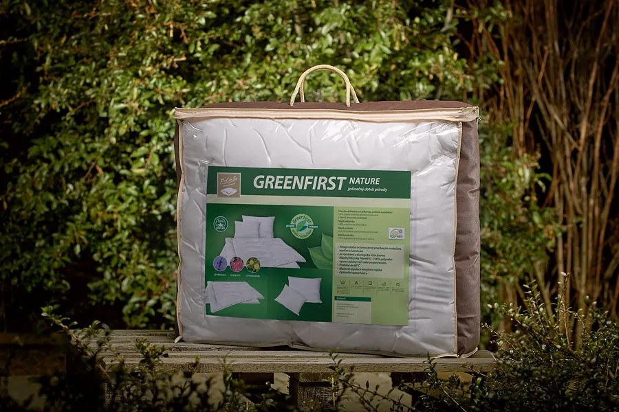 Partnerský celoroční set Greenfirst s protiroztočovou úpravou Rozměr: 2x set: 70x90 cm zip+vak (1200 g) + 140x 200cm (300 g/m²) + taška zdarma