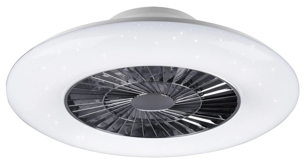 R62402106 TRIO RL Visby stropní LED svítidlo s ventilátorem 40W 4000lm 3000-6000K IP20 bílá s dálkovým ovládáním