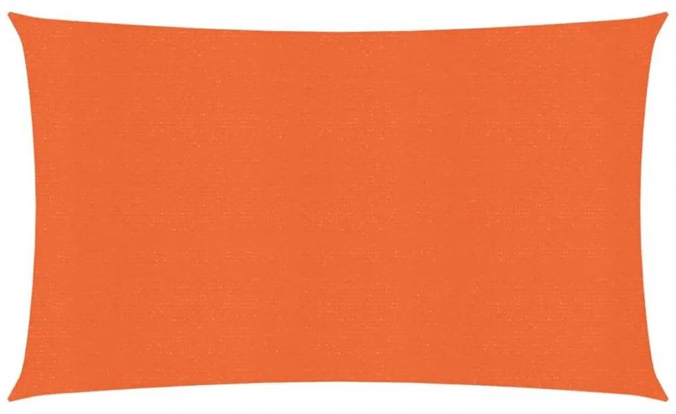 Stínící plachta obdélníková HDPE 2,5 x 2 m Dekorhome Oranžová