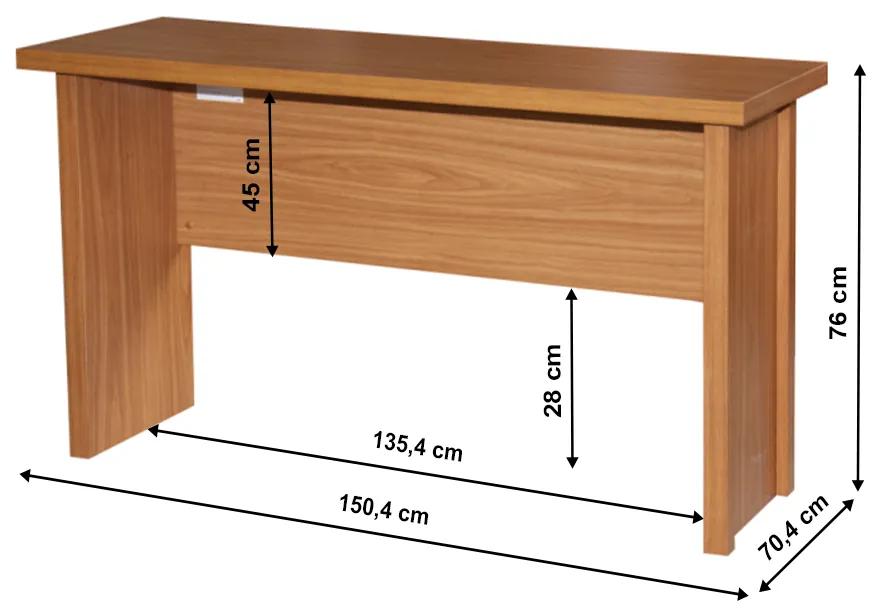Psací stůl, třešeň americká, OSCAR T01