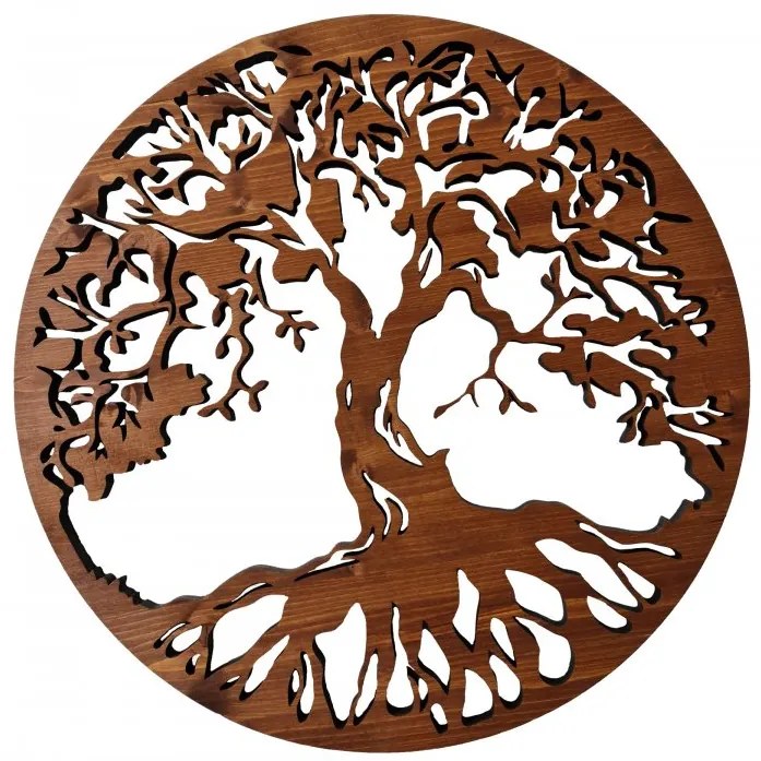 Dřevěný obraz strom života masiv Rozměry Ø: 40