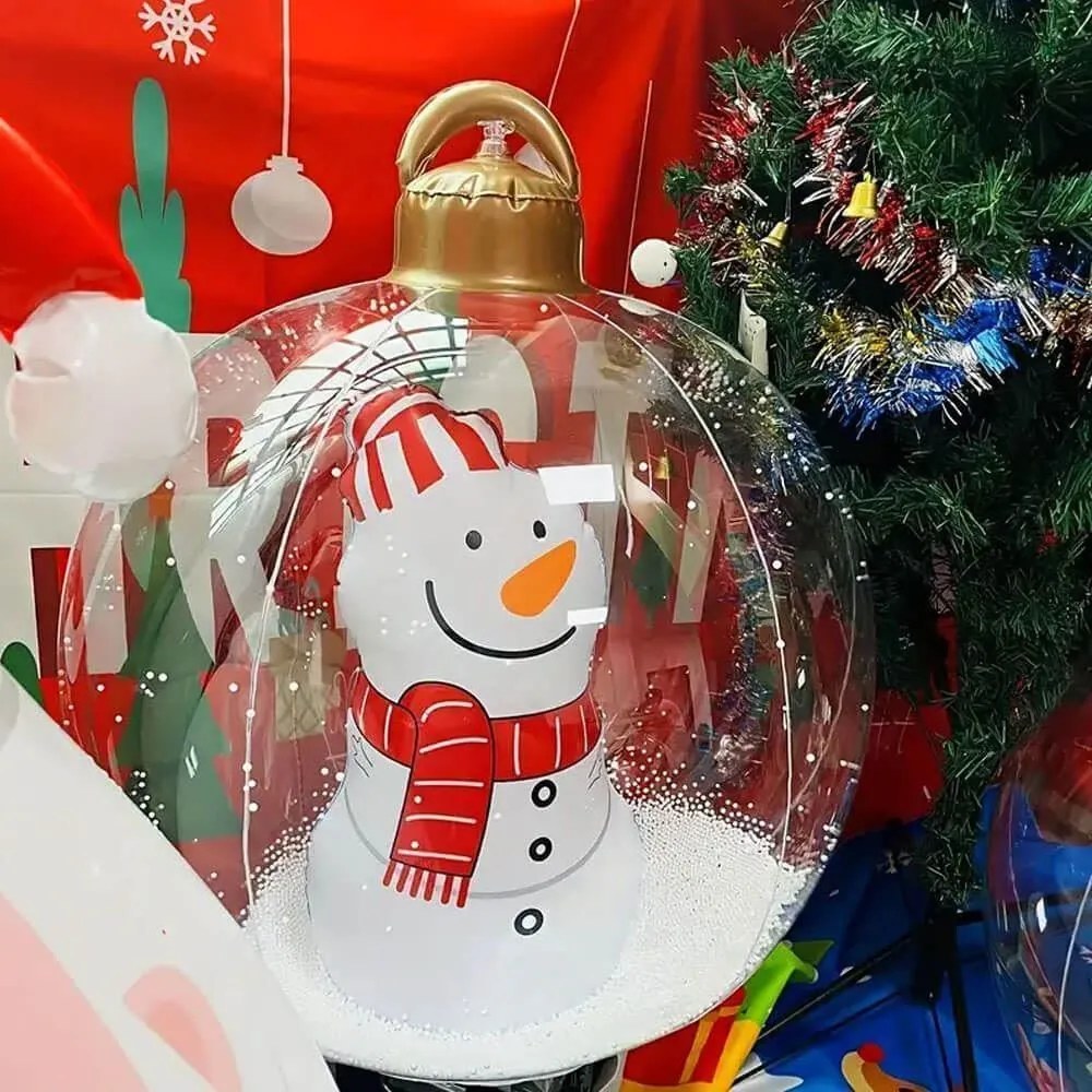 Alegría en Casa Nafukovací vánoční koule - sněhulák