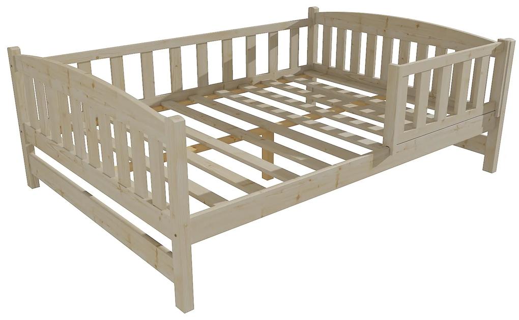 Vomaks Dětská postel DP 002 XL se zábranou Rozměr: 120 x 200 cm, Barva: barva šedá