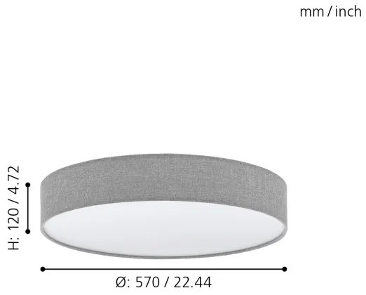 Eglo 97779 - LED Stmívatelné stropní svítidlo ROMAO LED/40W/230V