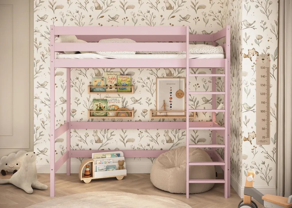 Rkids | Vyvýšená postel Alti Růžová