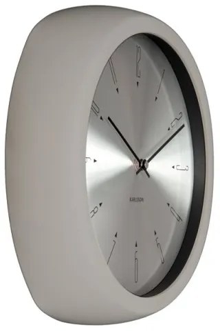 Designové nástěnné hodiny 5626GY Karlsson 31cm