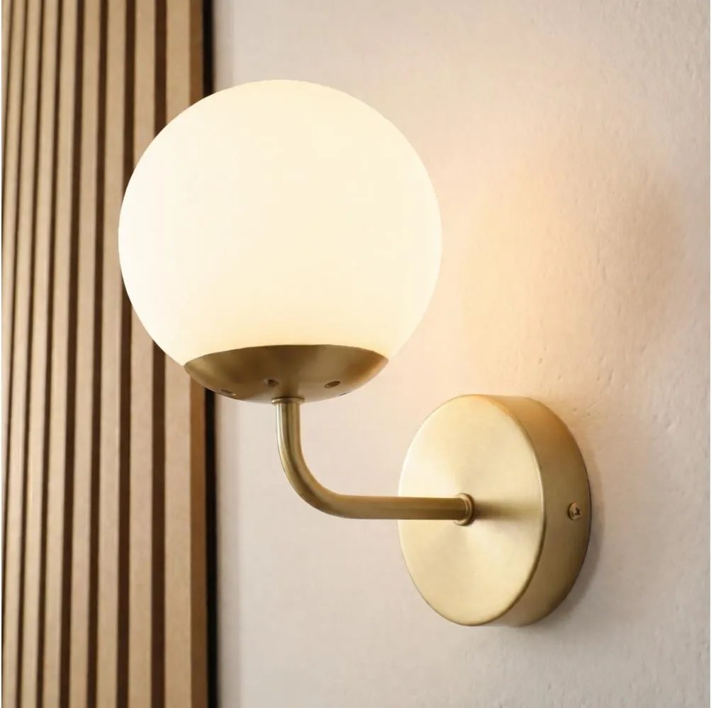 Brilagi - Nástěnná lampa MALIVA 1xE14/15W/230V zlatá/bílá