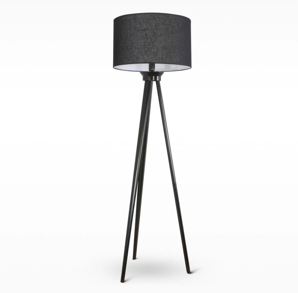 Light for home - Stojací lampa v černém provedení 9830 "Trion", 1x60W, E27, Černá