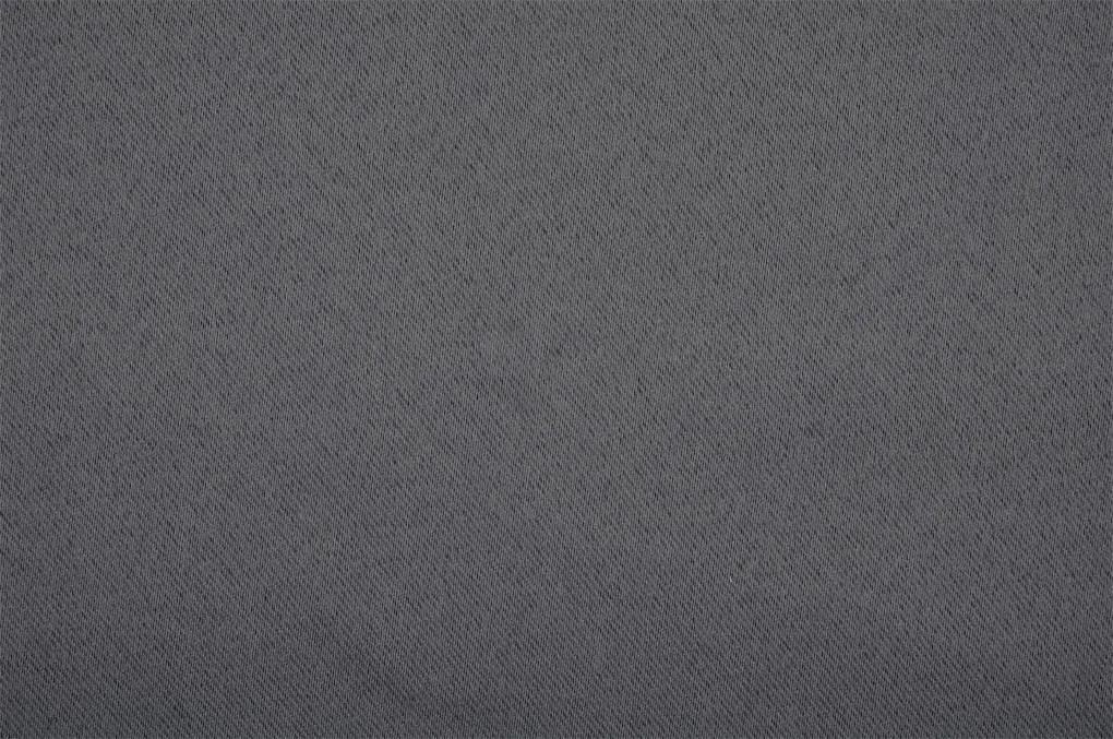 Dekorační závěs "BLACKOUT" zatemňující s kroužky NOTTINO (cena za 1 kus) 135x250 cm, tmavě šedá, France