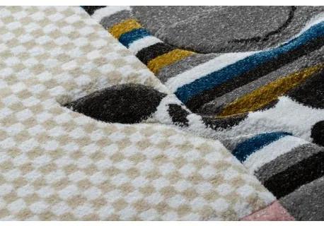 koberec PETIT ZOO ZVÍŘATA, krémovýovo šedý velikost 160x220 cm | krásné koberce cz