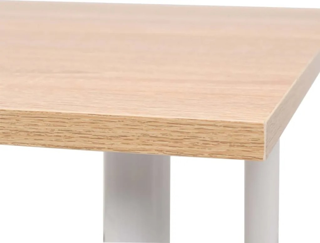 vidaXL Jídelní stůl 120 x 60 x 73 cm barva dub a bílý [245728]