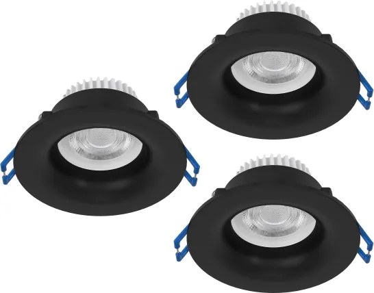 Eglo 902274-SADA 3xLED Kou. pod. sví. SALABATE LED/4,9W/230V pr.8,8cm IP65 černá