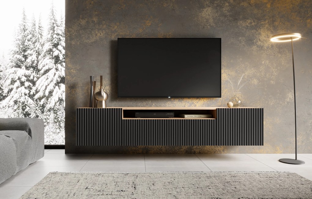 ADRK Furniture RTV skříňka NOEMI Závěsná RTV-NOE-AB
