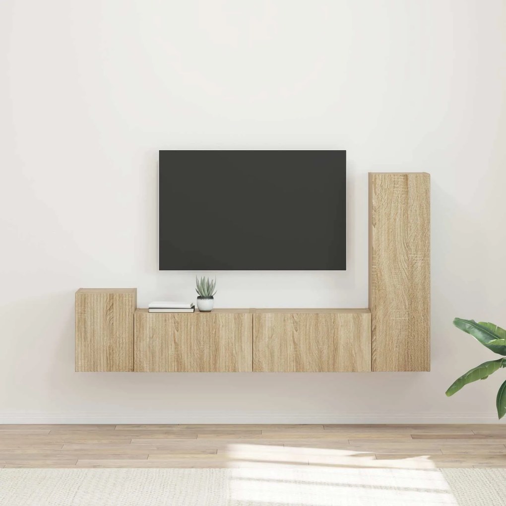 Sestava TV skříněk 4 ks Sonoma dub Kompozitní dřevo 3408999