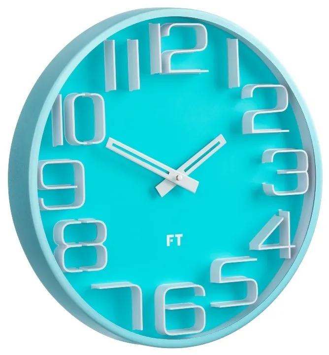 Designové nástěnné hodiny Future Time FT8010BL Numbers 30cm