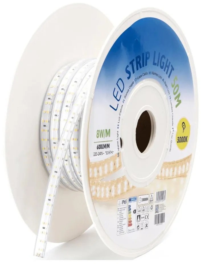 Aigostar - LED Pásek LED/400W/230V 50m 3000K IP65