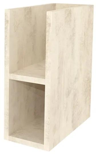 Mereo Aira, koupelnová skříňka 20 cm, spodní,  Multidecor, Chromix bílý CN797SCHB2