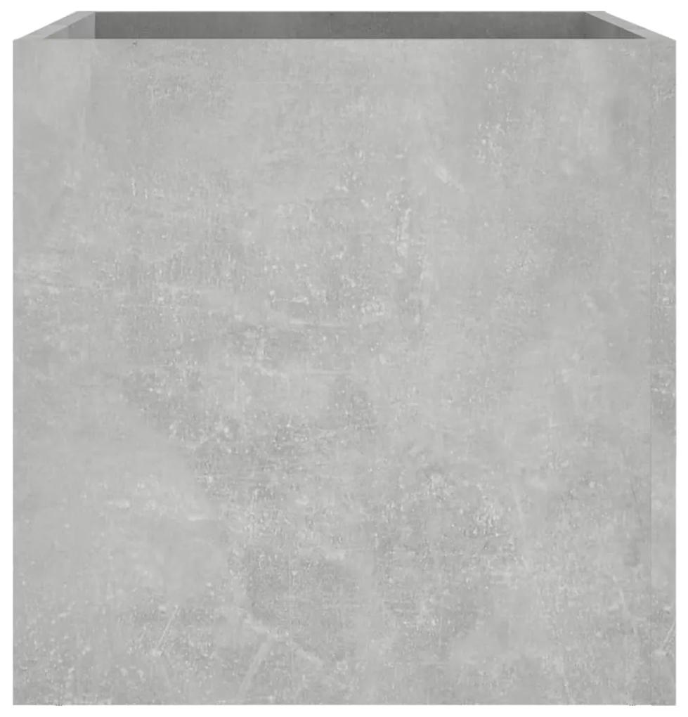 Truhlík betonově šedý 40 x 40 x 40 cm kompozitní dřevo - Default Title