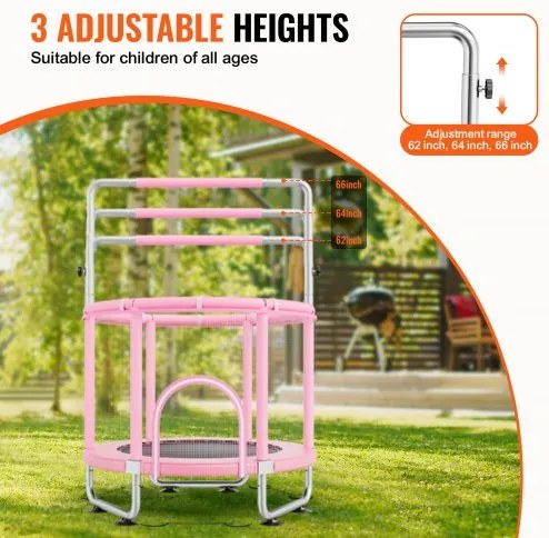 Trampolína 139,7 cm pro děti Mini trampolína pro batolata se sítí pro vnitřní