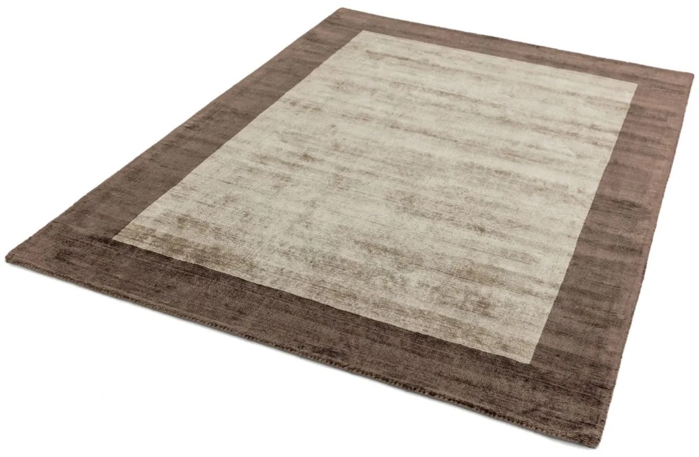 Hnědý koberec Ife Border Choco Mocha Rozměry: 120x170 cm