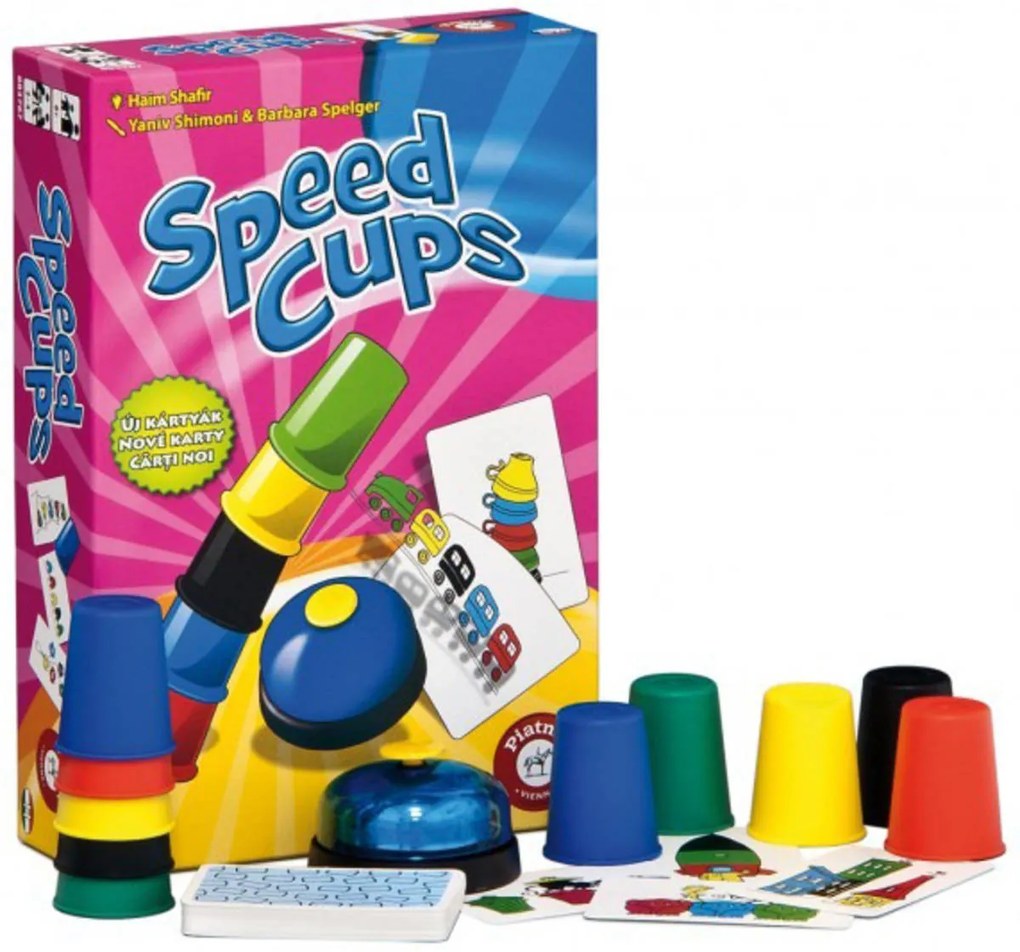 PIATNIK Hra Speed Cups zábava s kalíšky *SPOLEČENSKÉ HRY* pi883767