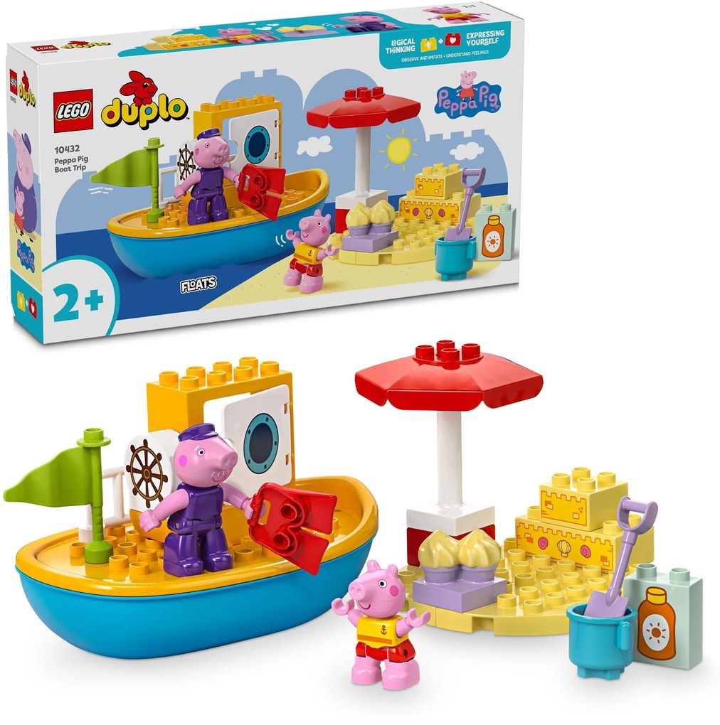 Lego stavebnice lego duplo 10432 prasátko peppa a výlet na loďce