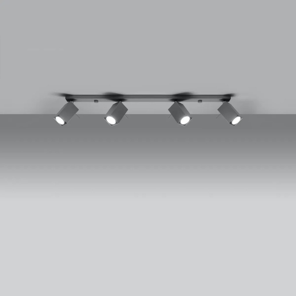 Sollux Lighting Stropní svítidlo MERIDA 4L šedé