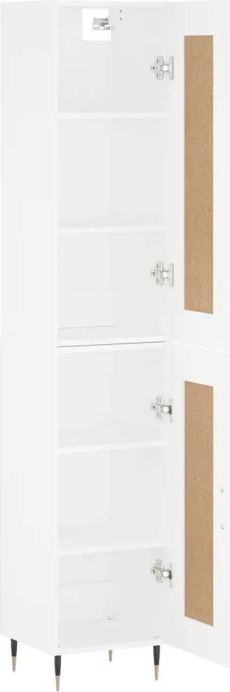 Skříň highboard bílá 34,5 x 34 x 180 cm kompozitní dřevo 3200433