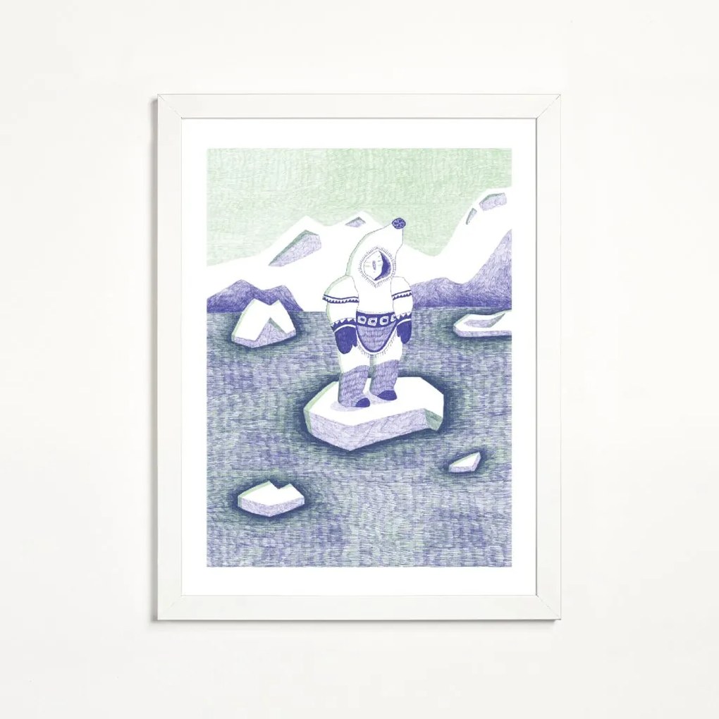 Pavla Baštanová | Eskymák Rám: Černý, Velikost: 40 x 30 cm
