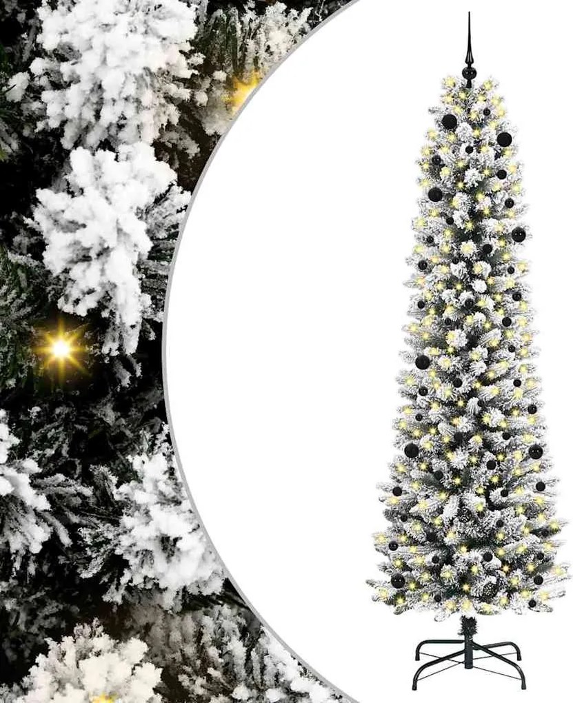 Umělý vánoční stromeček Bílá 240 cm PVC, kov a plast 3396130