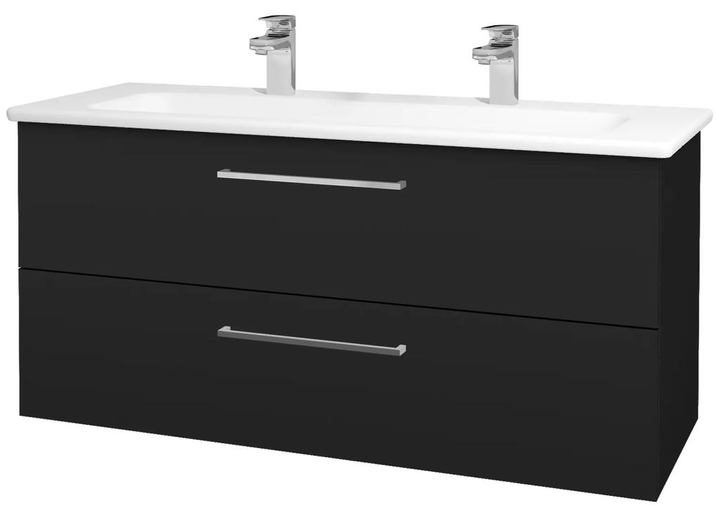Dřevojas Koupelnová skříň GIO SZZ2 120 Varianta: D06 Ořech / Úchytka T01 / D06 Ořech