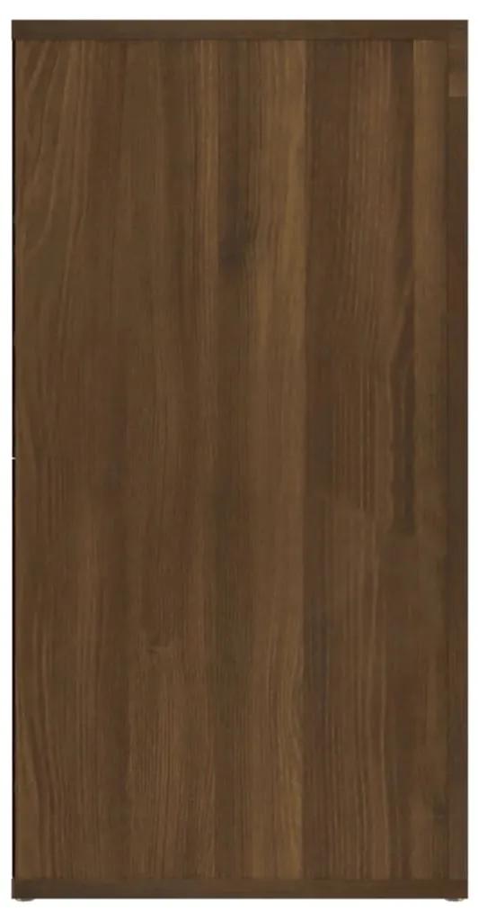 Příborník hnědý dub 120 x 36 x 69 cm kompozitní dřevo