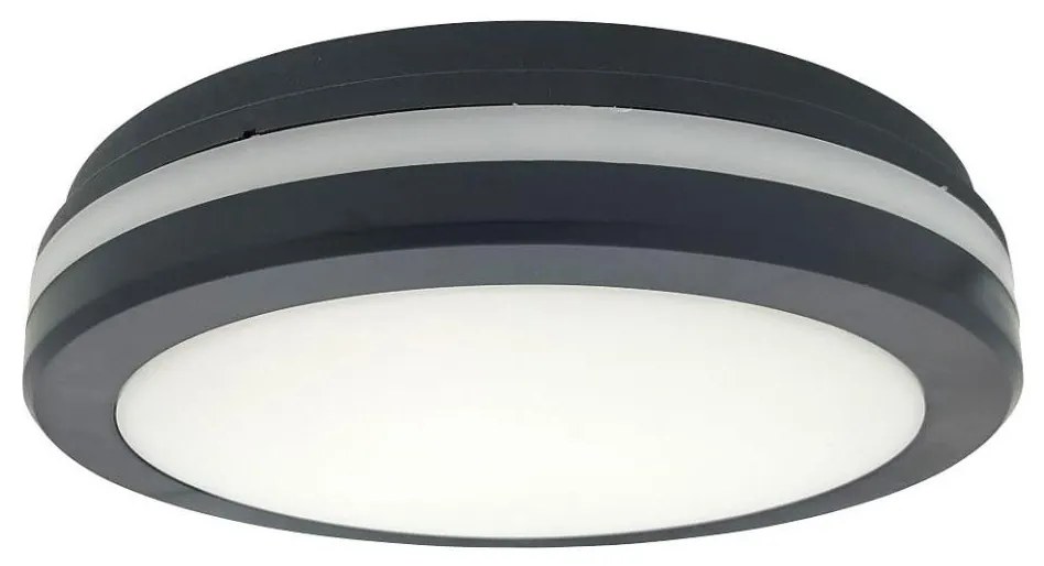 LED Stropní svítidlo se senzorem pohybu LED/20W/230V 3000/4000/6500K IP54 antr