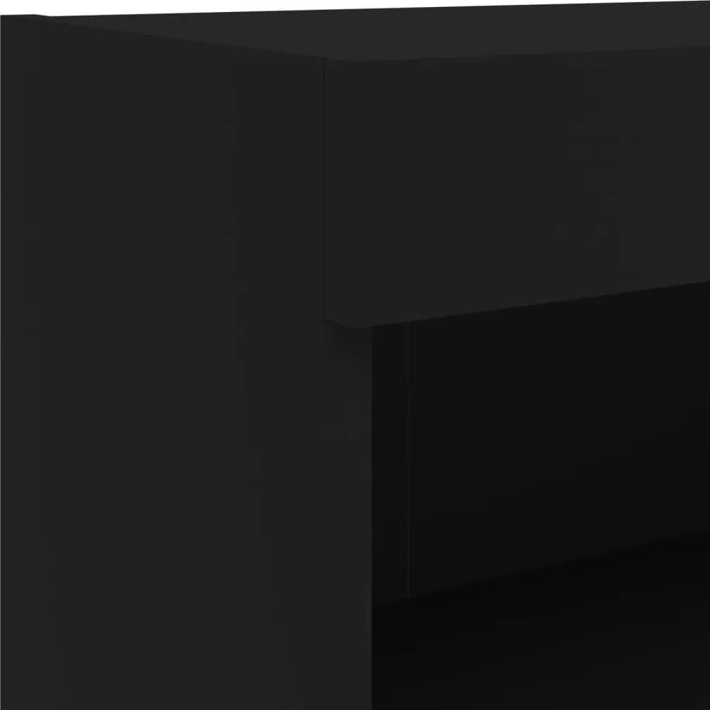 vidaXL TV skříňka s LED osvětlením 60 x 30 x 30 cm [837129] Barva: kouřový dub