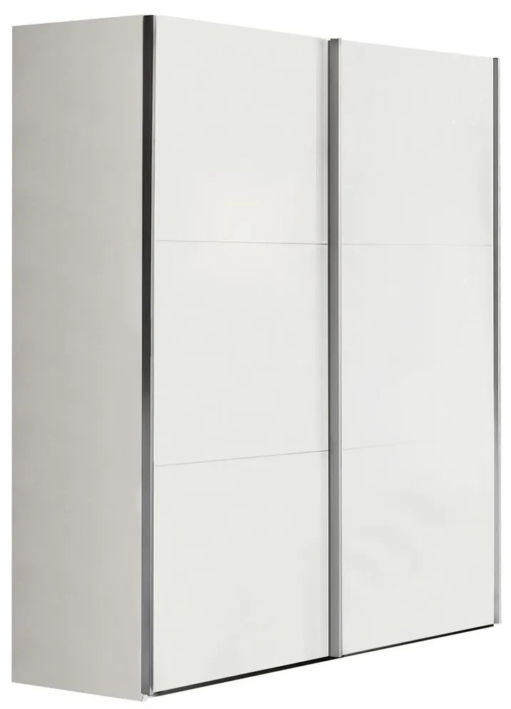 XXXLutz SKŘÍŇ S POS. DVEŘMI.(HOR.VED.), bílá, 150,8/200,3/63,3 cm Xora - Skříně s posuvnými dveřmi