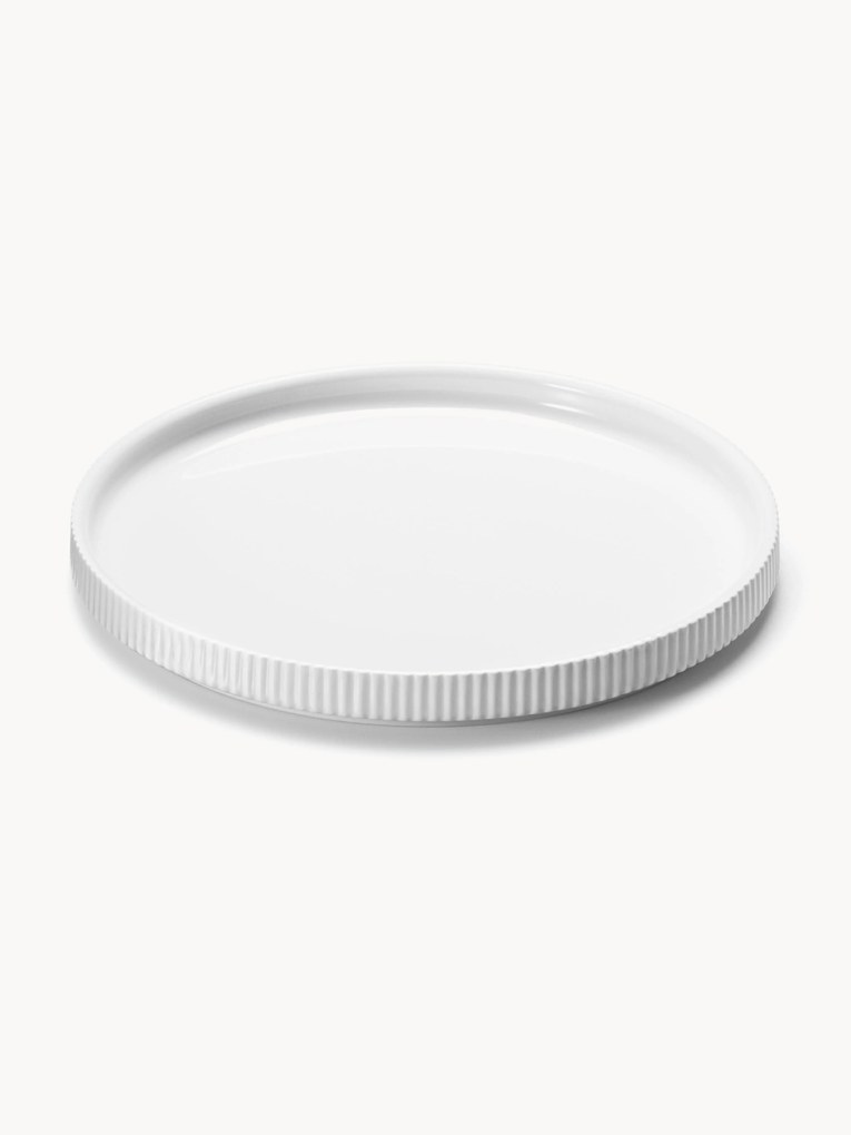 Sada snídaňových talířů z porcelánu Bernadotte, 4 díly