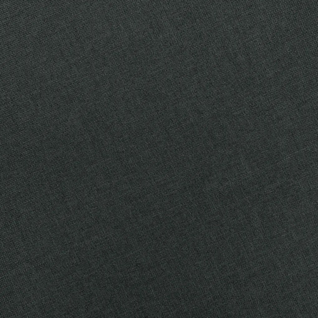 Křeslo s podnožkou tmavě šedé textil 320152