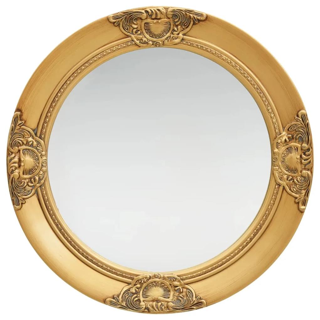 Nástěnné zrcadlo barokní styl 50 cm zlaté - Default Title