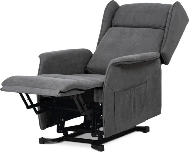 Polohovací křeslo šedé, elektrické TV-1190 GREY2