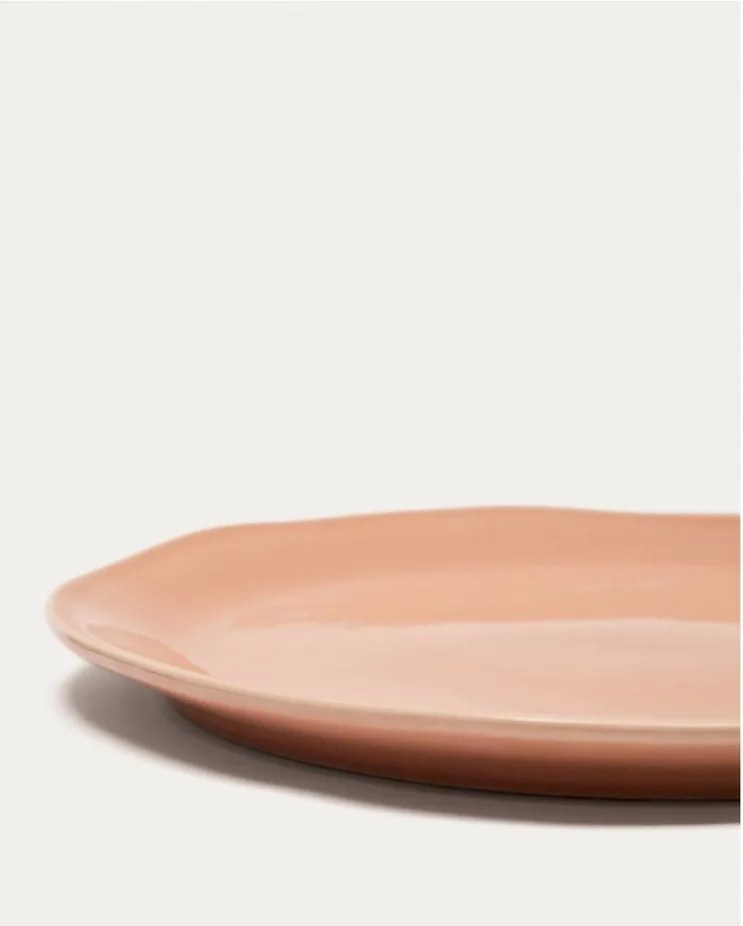 Světle růžový keramický talíř ø 27 cm Tiraya – Kave Home
