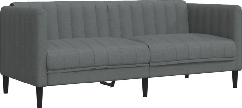 3dílná sedací souprava tmavě šedá textil 3209230