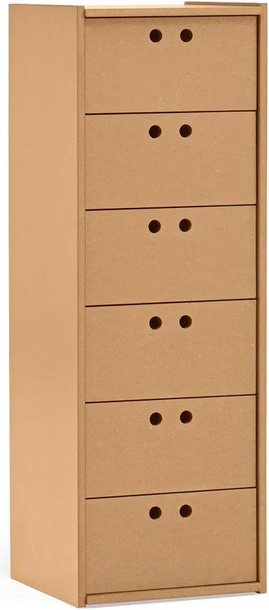 Skříňka v přírodní barvě 40x118x40 cm Wally – Teulat