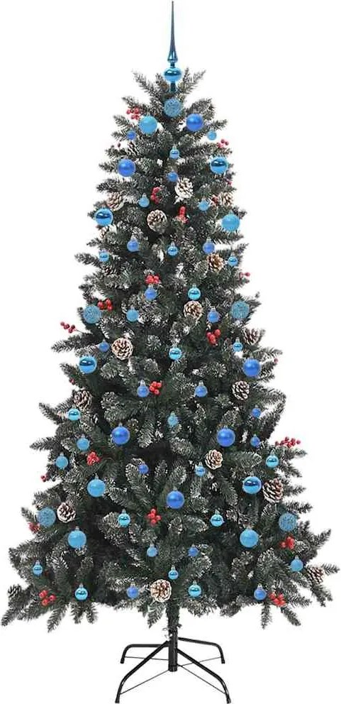 Umělý vánoční stromeček Zelená 210 cm PVC, plast a ocel 3395899