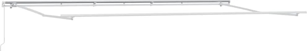 Ručně zatahovací markýza antracitová a bílá 600 x 300 cm 3216032